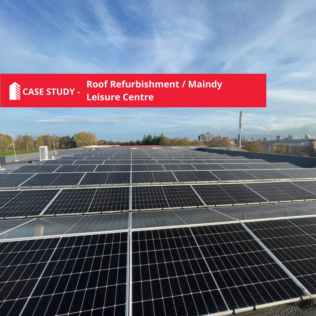 Roof Refurbishment Project for Maindy Leisure Centre in Cardiff